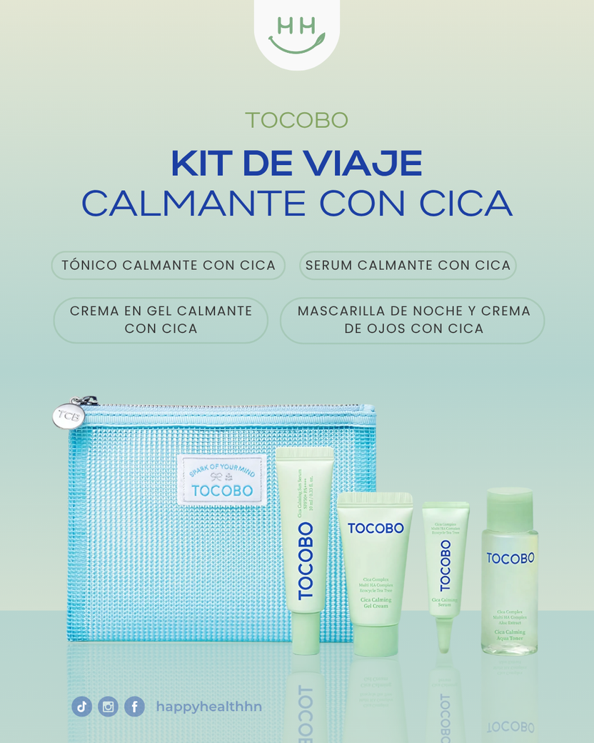 Tocobo – Kit de Viaje con Miniaturas Calmantes Cica para Piel Sensible ...